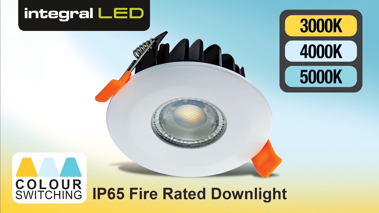 Integral LED Colour Switching Fire Rated Downlight - YouTube