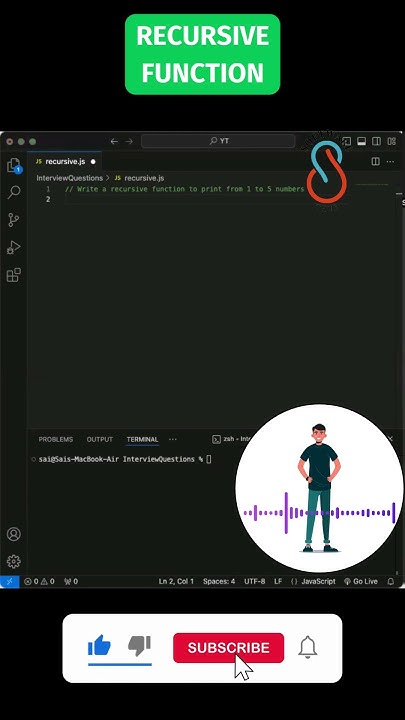 Javascript Recursion Function Interview Question Coding Htmlcssjavascript Shorts Youtube