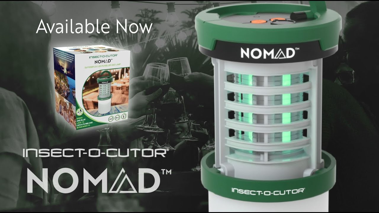 Insect-O-Cutor Nomad - Outdoor UV LED Flykiller and Lamp - YouTube