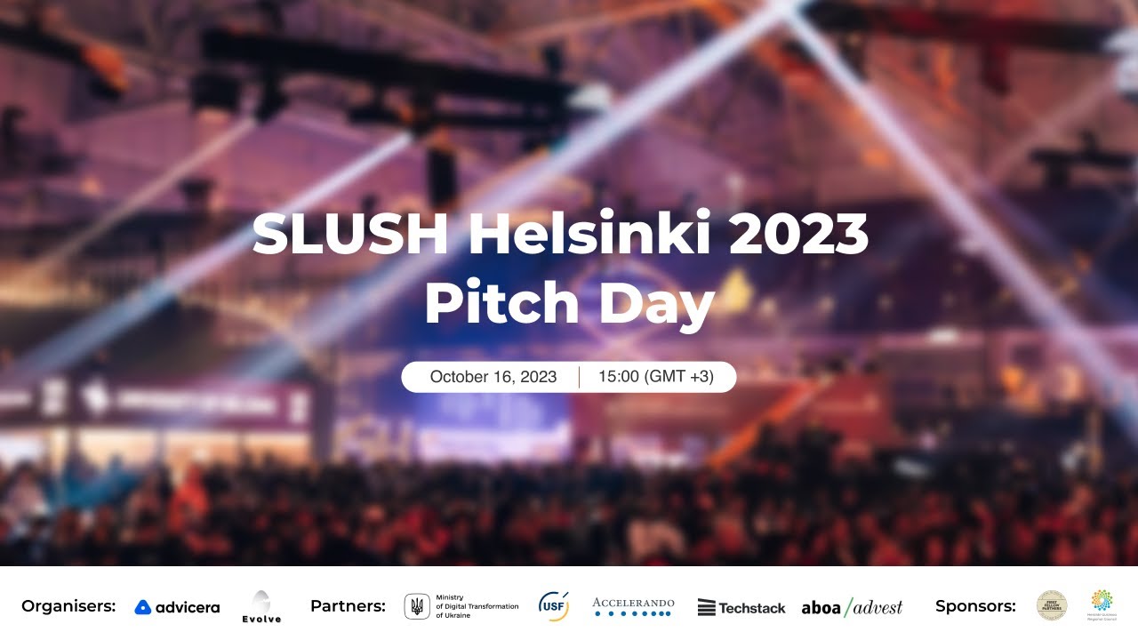 SLUSH Helsinki 2023 Pitch Day - YouTube