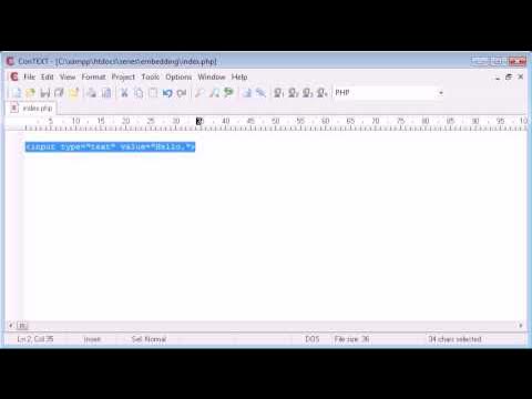 Beginner PHP Tutorial - 12 - Embedding PHP Inside HTML - YouTube