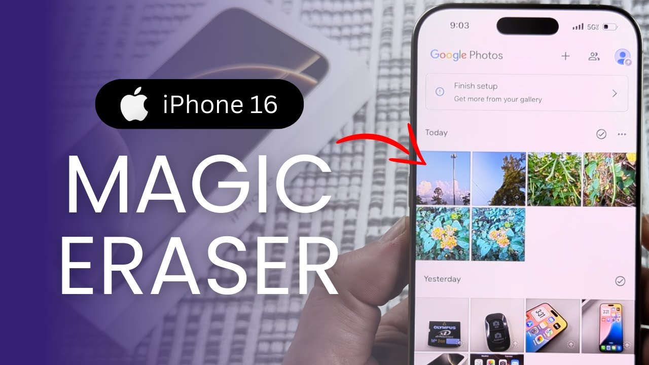 How To Use Magic Eraser Tool On iPhone 16 & iPhone 16 Pro Max! - YouTube