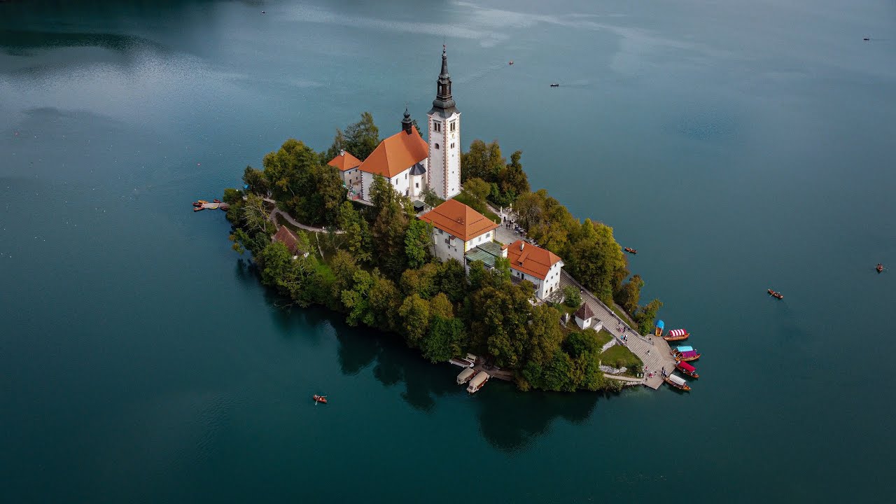Lake Bled, Slovenia (4K Drone Video Bled Island) - YouTube