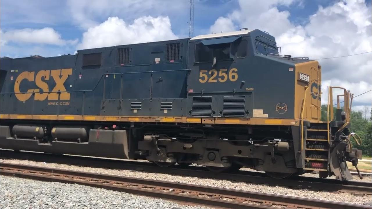 CSX 5256 get M280 ready for a drop off on 6-29-24 - YouTube