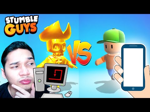 JAGO MANA? PLAYER MOBILE VS KOMPUTER! Stumble Guys Indonesia