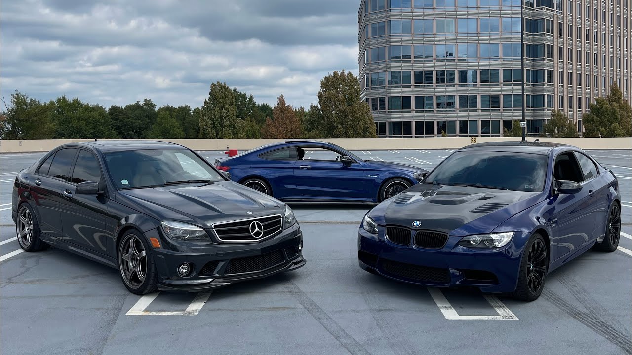 Mercedes C63 AMG (W204) vs. BMW E92 M3 | NA V8 Legends! - YouTube