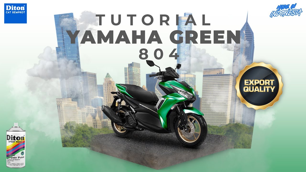 VIRAL WARNA YAMAHA GREEN 804 | VIDEO TUTORIAL DITON SPRAY PAINT - YouTube