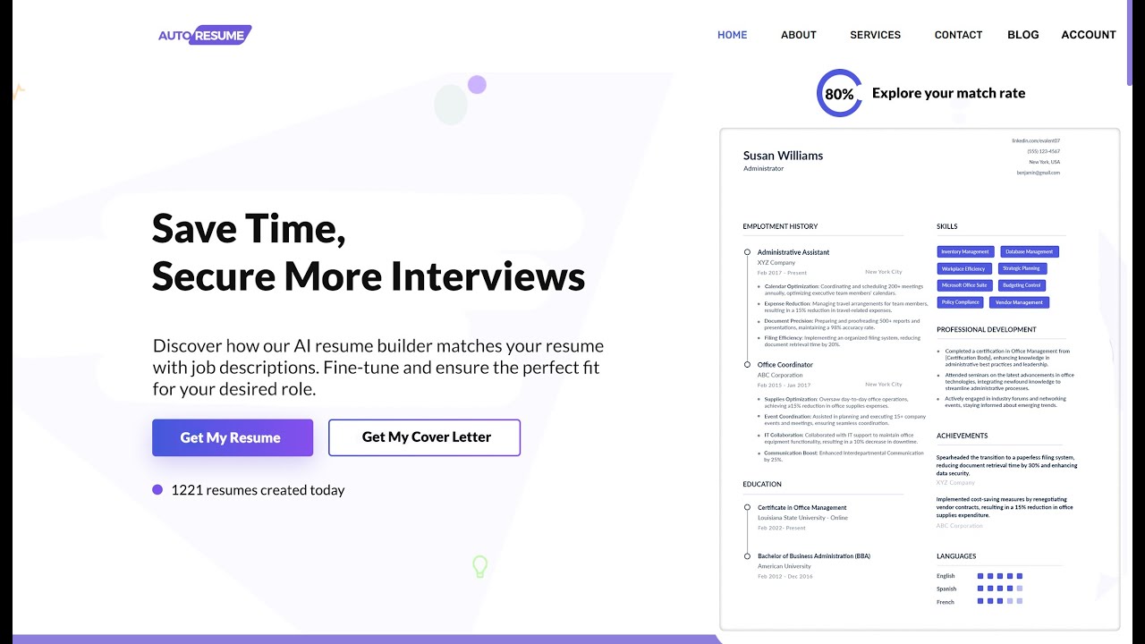 How to Use AutoResume to Secure Your Next Job Interview - YouTube