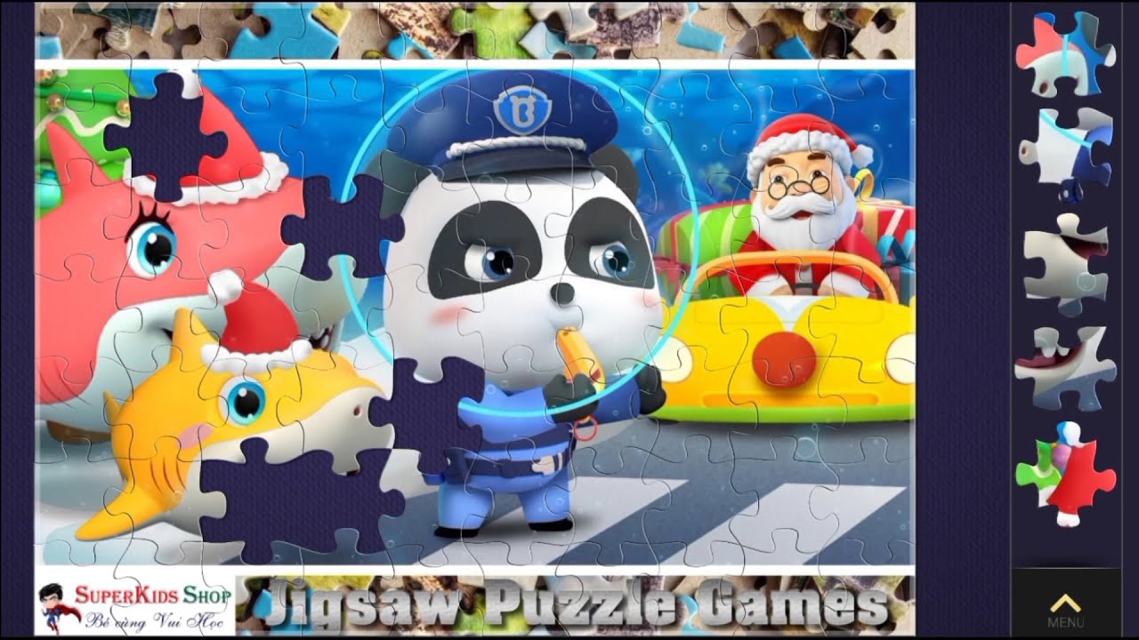 BabyBus - Gấu Kiki làm cảnh sát biển. Trò chơi ghép tranh. Jigsaw ...