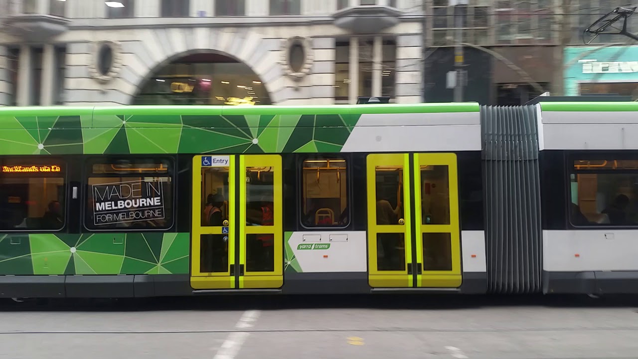 E class tram on Collin St - YouTube