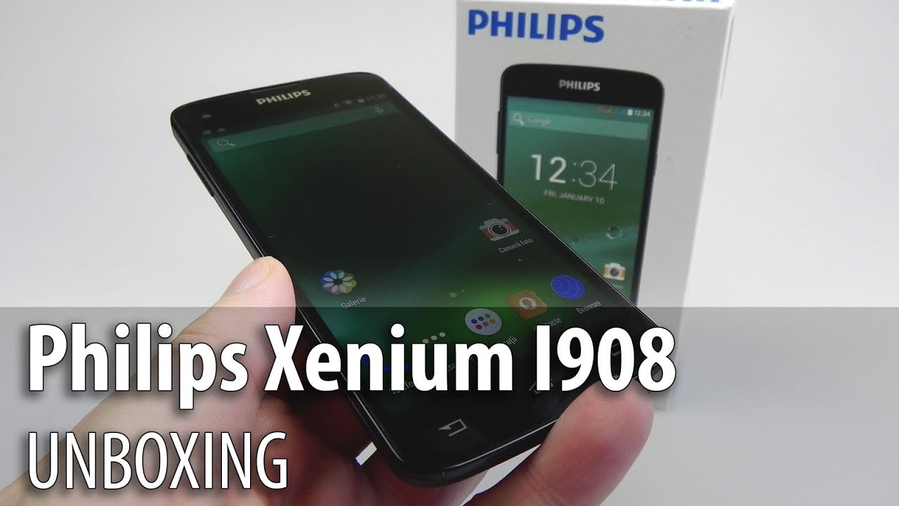 Philips Xenium I908 Unboxing - GSMDome.com - YouTube
