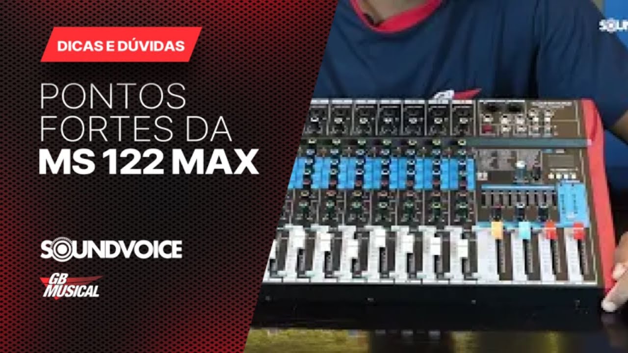 NO DETALHE, MESA DE SOM MS122 EUX - YouTube