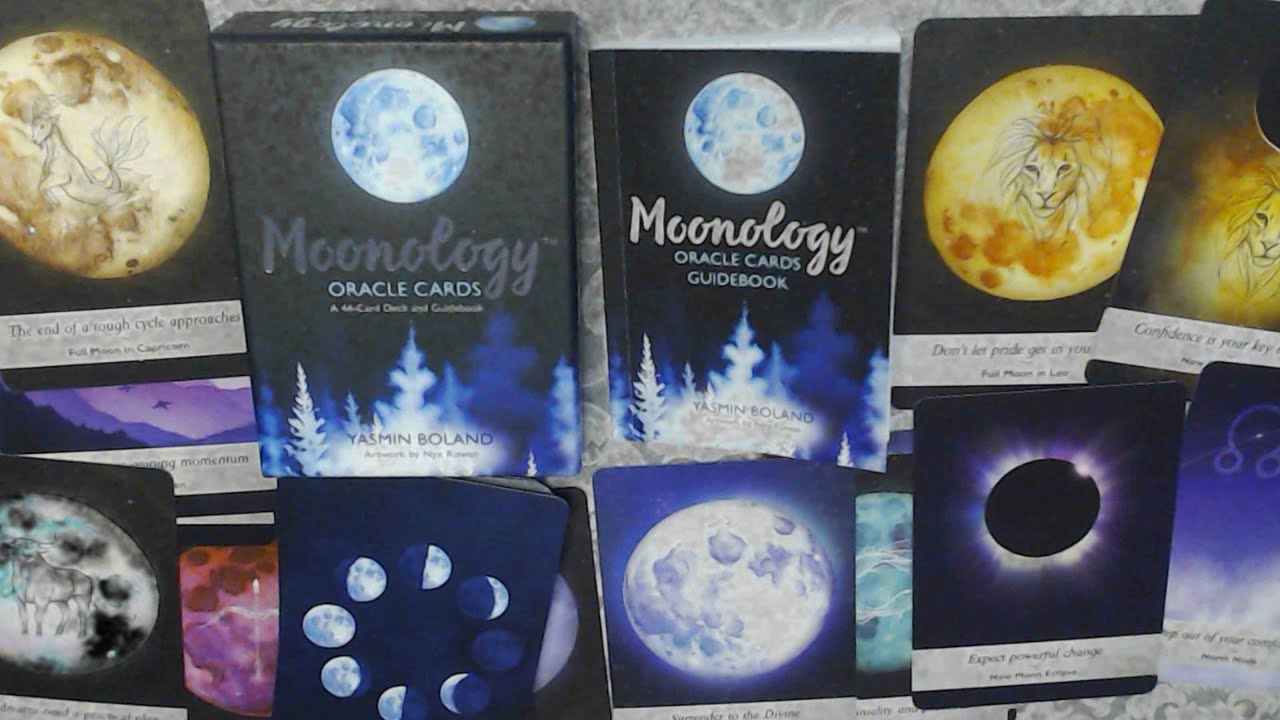 REVIEW OF MOONOLOGY ORACLE CARDS by YASMIN BOLAND &nyx rowan-# ...
