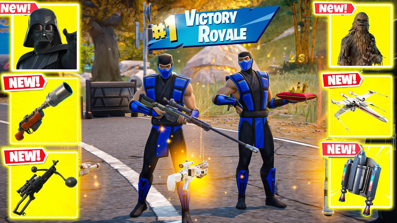 SUB ZERO DUO vs DARTH VADER'S MYTHIC & NEW MEDALLIONS ( NEW! FORTNITE ...