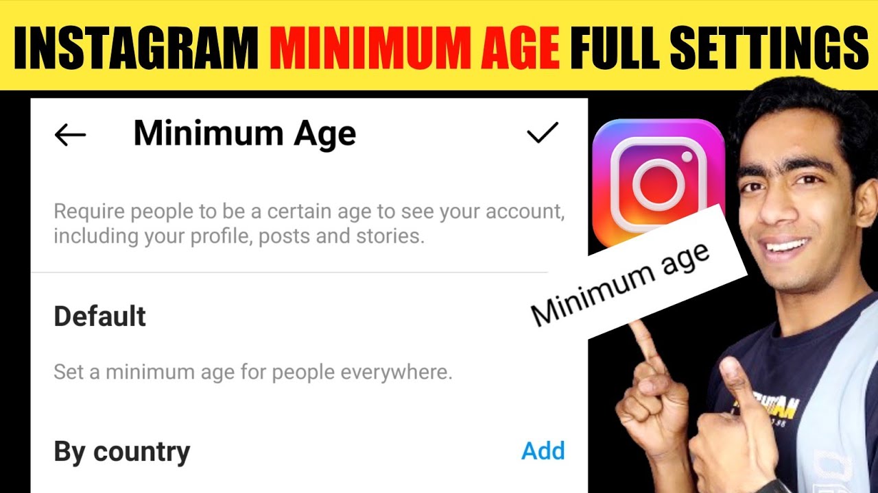 Instagram Minimum Age Setting Kaise Kare | Instagram Munimum Age Kya ...