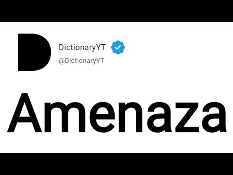 Amenaza Meaning in English - YouTube