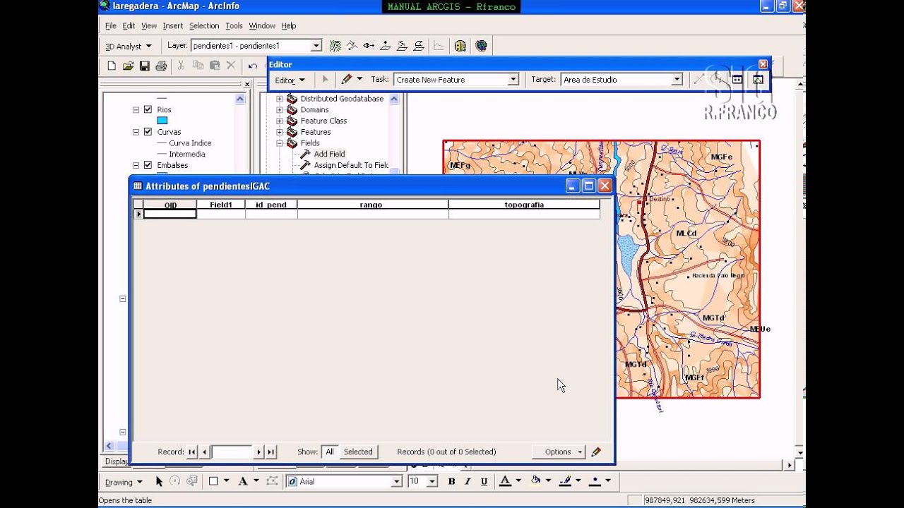 ArcGis - Tables Creacion de una Tabla, adicion y eliminacion de ...