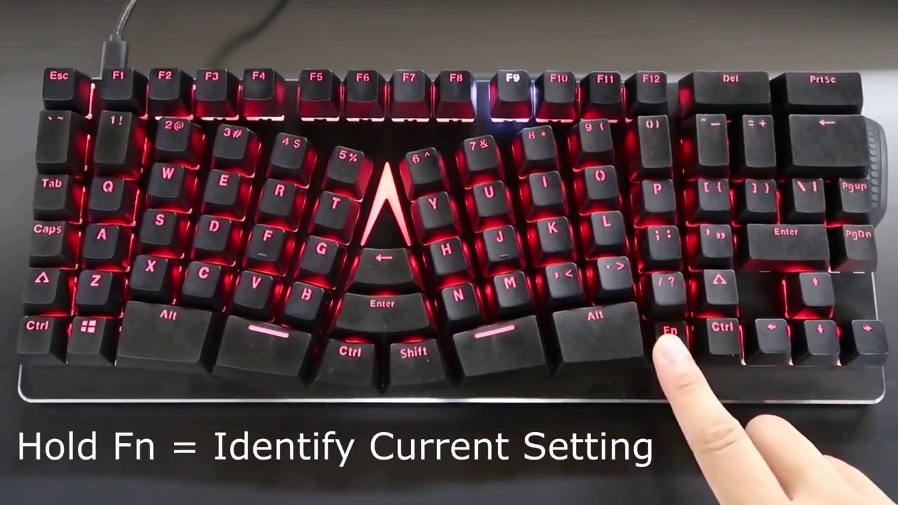 X-Bows Ergonomic Keyboard - Shortcut Keys Tutorial - YouTube