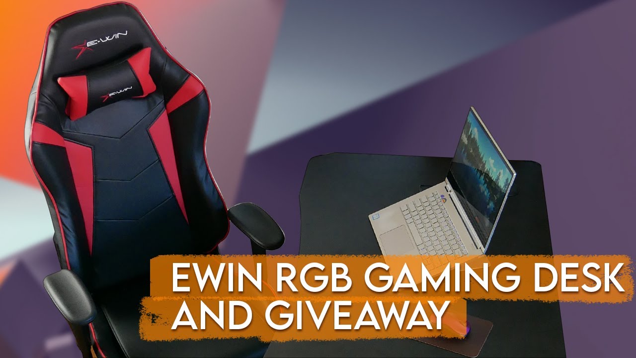 eWin RGB Gaming Desk and Chair (& GIVEAWAY!): Level Up Your Gaming ...