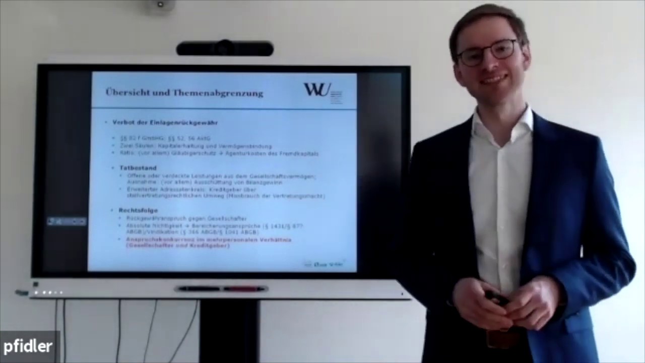 Jour Fixe vom 3. April 2020 - Dr. Philipp Fidler (WU) - Teil 1 - YouTube