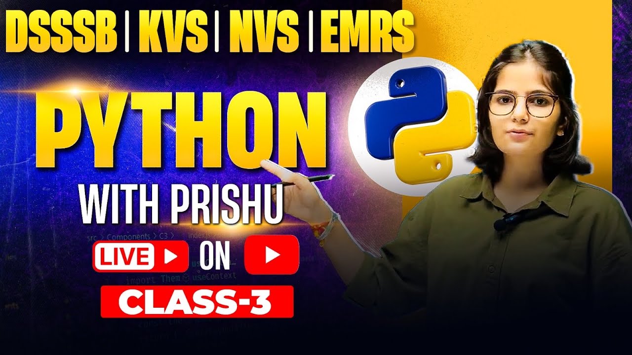 Python Class-3 (Data Types, Operators) | Python with Prishu - YouTube