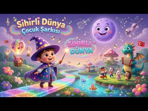 Sihirli Dünya Şarkısı 🎈 | Uçan Balonlar ve Şeker Ülkesi 🍭 | Eğlenceli Çocuk Şarkıları