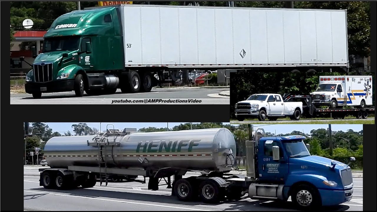4K Green Peterbilt Cowan Blue International Heniff Okaloosa County EMS ...