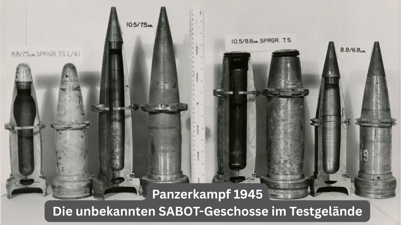 Panzer-Kampf 1945: Die unbekannten SABOT-Geschosse im Testgelände | WW2 ...