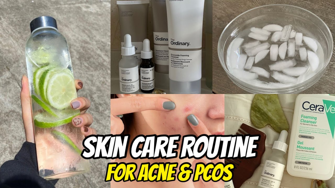Skincare routine for Acne & Pcos | Products that actually work | Rabika ...