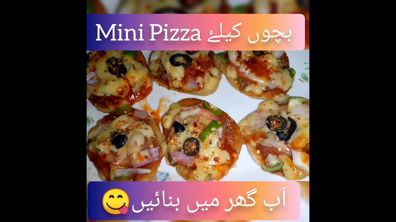 Mini Pizza without oven by kitchen with Hiba|How to make Mini Pizza ...