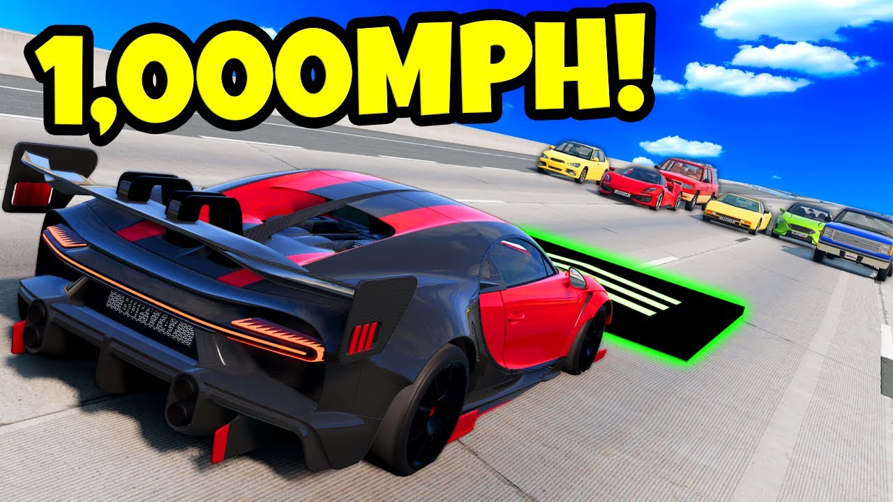 I Used Boost Pads to Create MASSIVE CRASHES in BeamNG Drive Mods! - YouTube