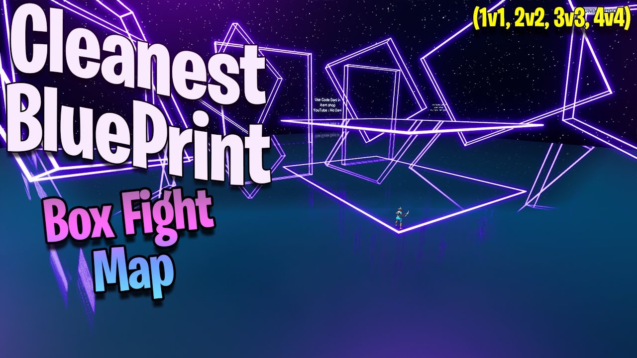 The *CLEANEST* & Unique BluePrint Box Fight Map in Fortnite! (1v1, 2v2 ...