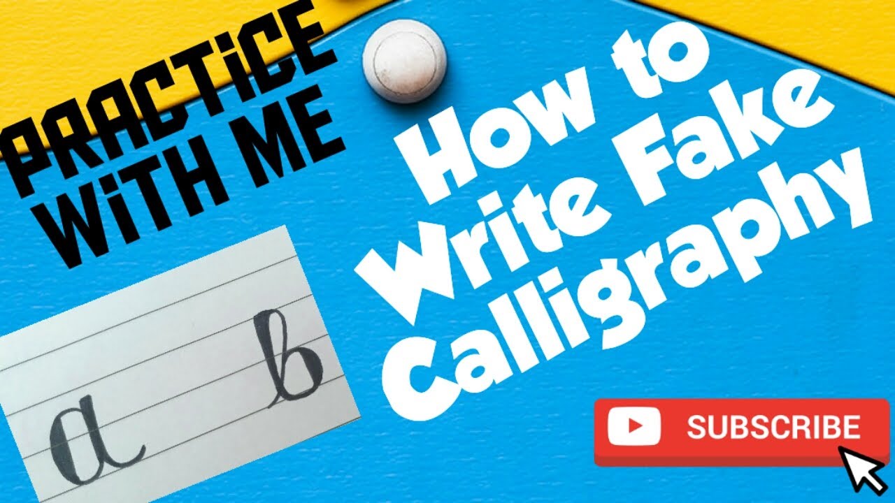 fake calligraphy for beginners | fake calligraphy letters a-z | faux ...