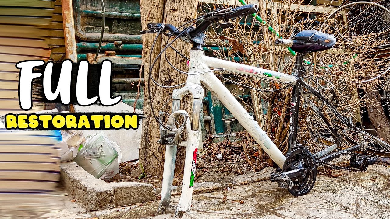 CHEAP BIKE RESTORATION | $50 Trash Bicycle Turned Into A Sick Mountain ...