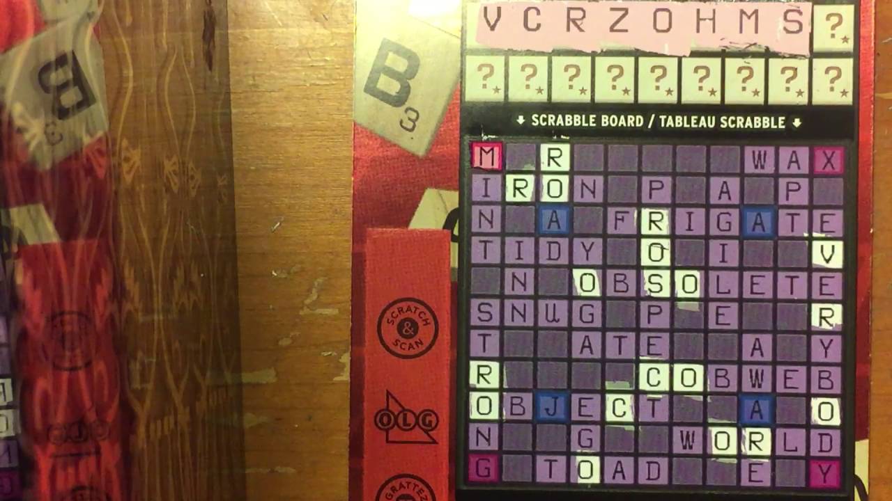 $3 SCRABBLE Ticket Winner! - YouTube