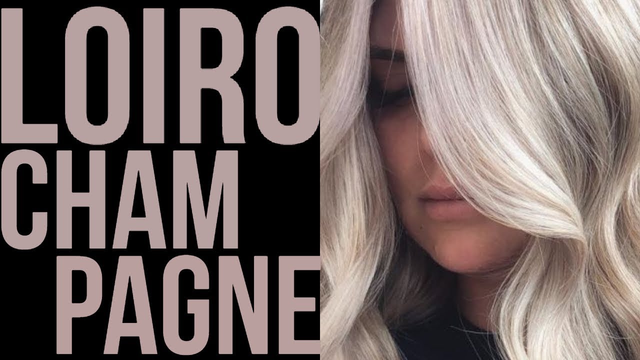 DESCUBRA A COLORAÇÃO USADA NO CABELO LOIRO CHAMPAGNE - YouTube