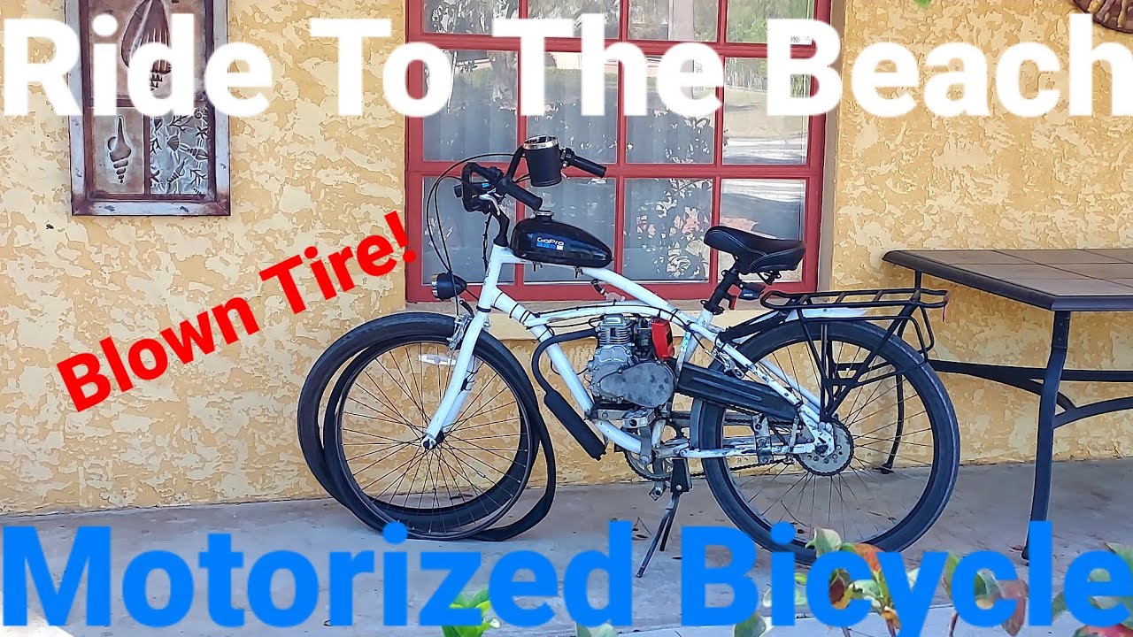 Going For A Ride To The Beach On The BikeBerry 49cc 4 Stroke Motorized ...