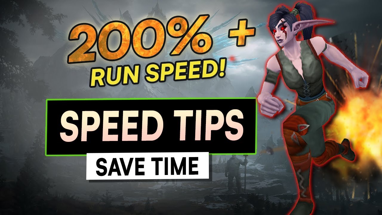 SPEED Tips For Every Class! Go Faster Than A Mount! Who is Fastest? WoW ...