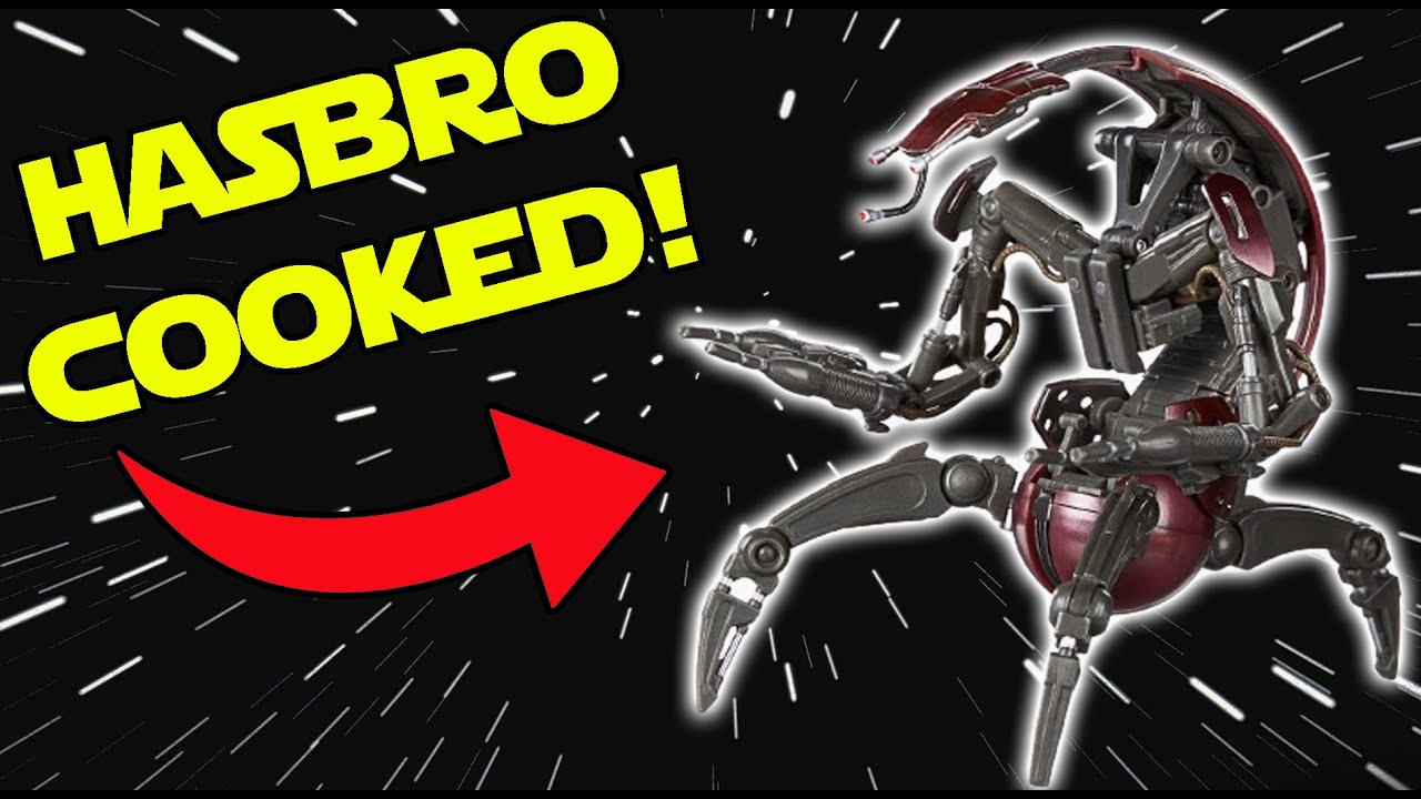 HASBRO COOKED! Droideka (Destroyer Droid) - Star Wars Black Series ...
