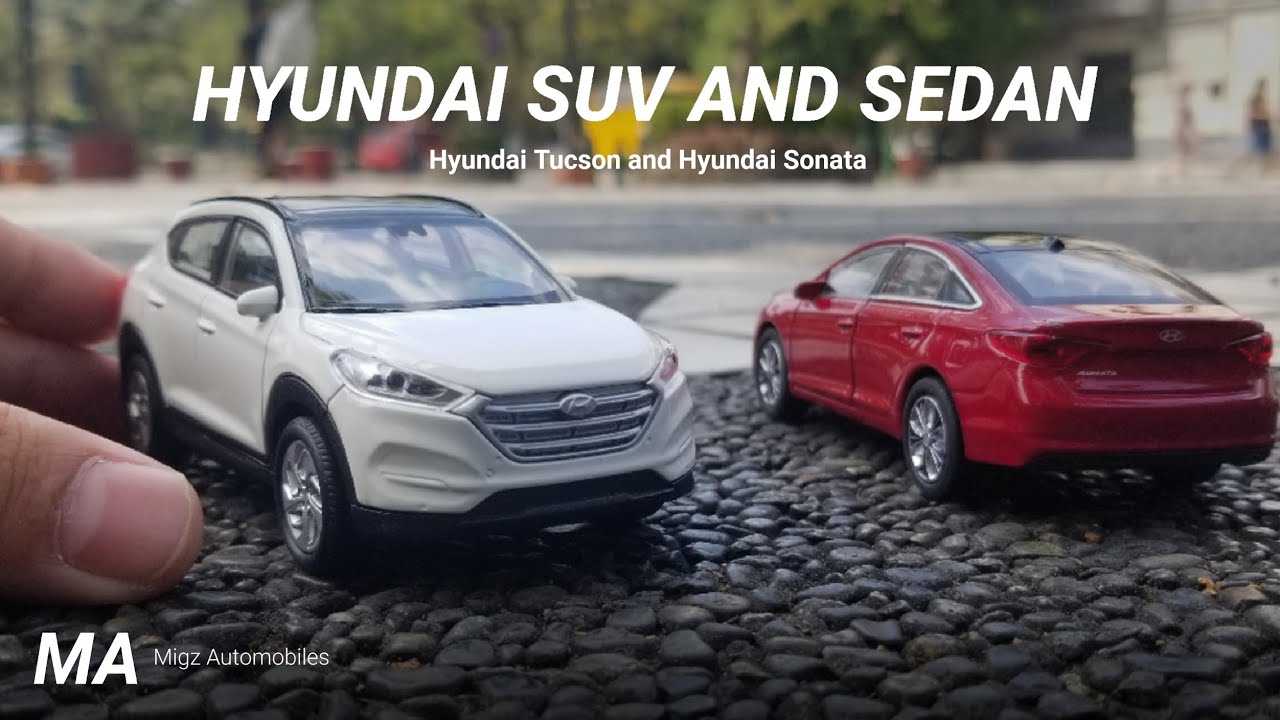 Mini Hyundai Tucson and Hyundai Sonata | Diecast Model Cars - YouTube