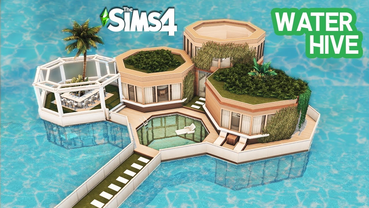 Sims 4 UNDERWATER HIVE [No CC] - Speed Build | Kate Emerald - YouTube