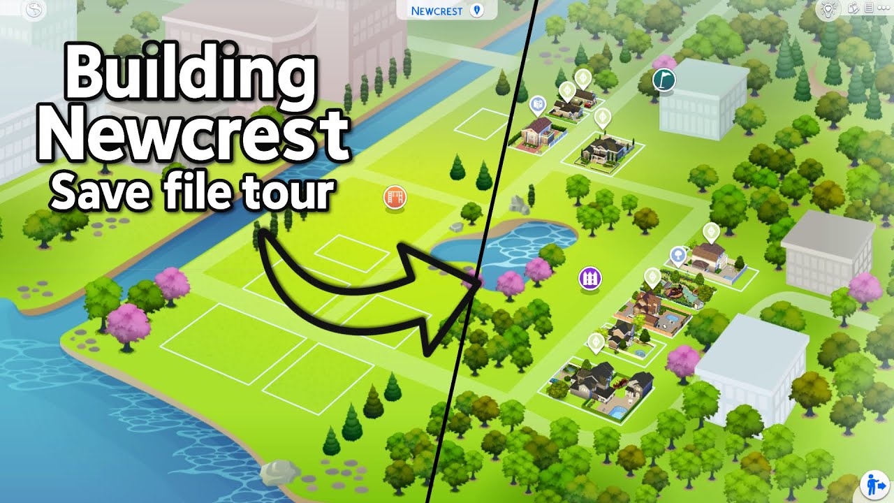 Let's TOUR the Building Newcrest save file! - YouTube