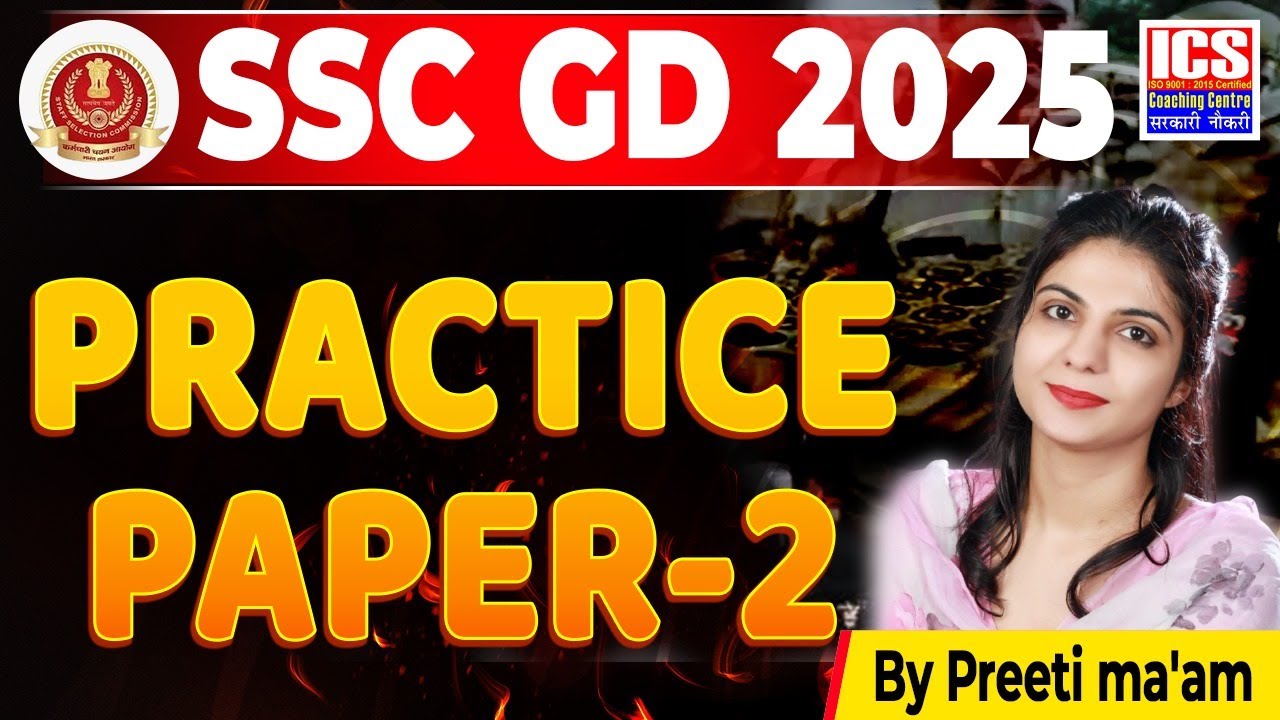 SSC GD PRACTICE PAPER - 2 BY PREETI MAM - YouTube