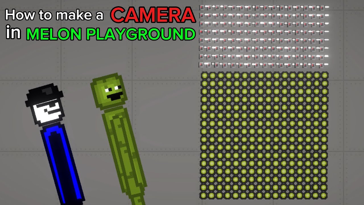 How to make a CAMERA in MELON PLAYGROUND - YouTube