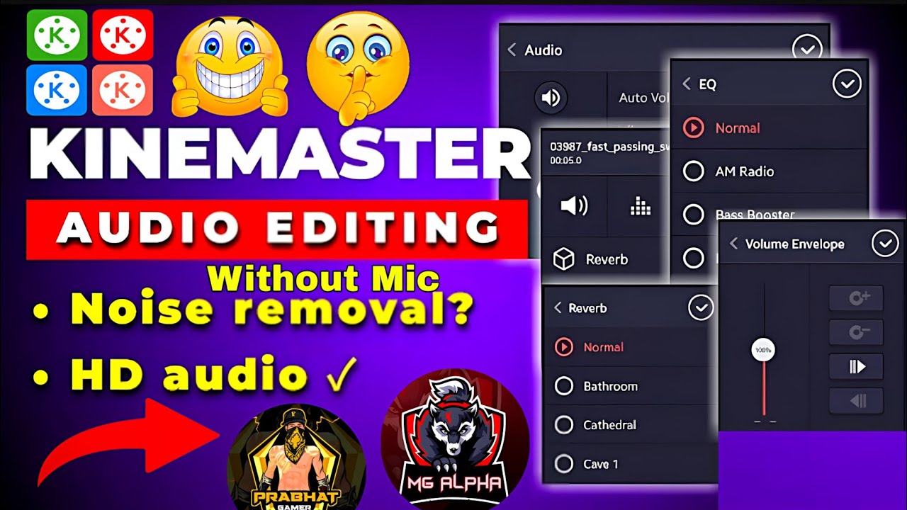KineMaster HD Voice Editing For FreeFire Voice Over Bina External Mic ...