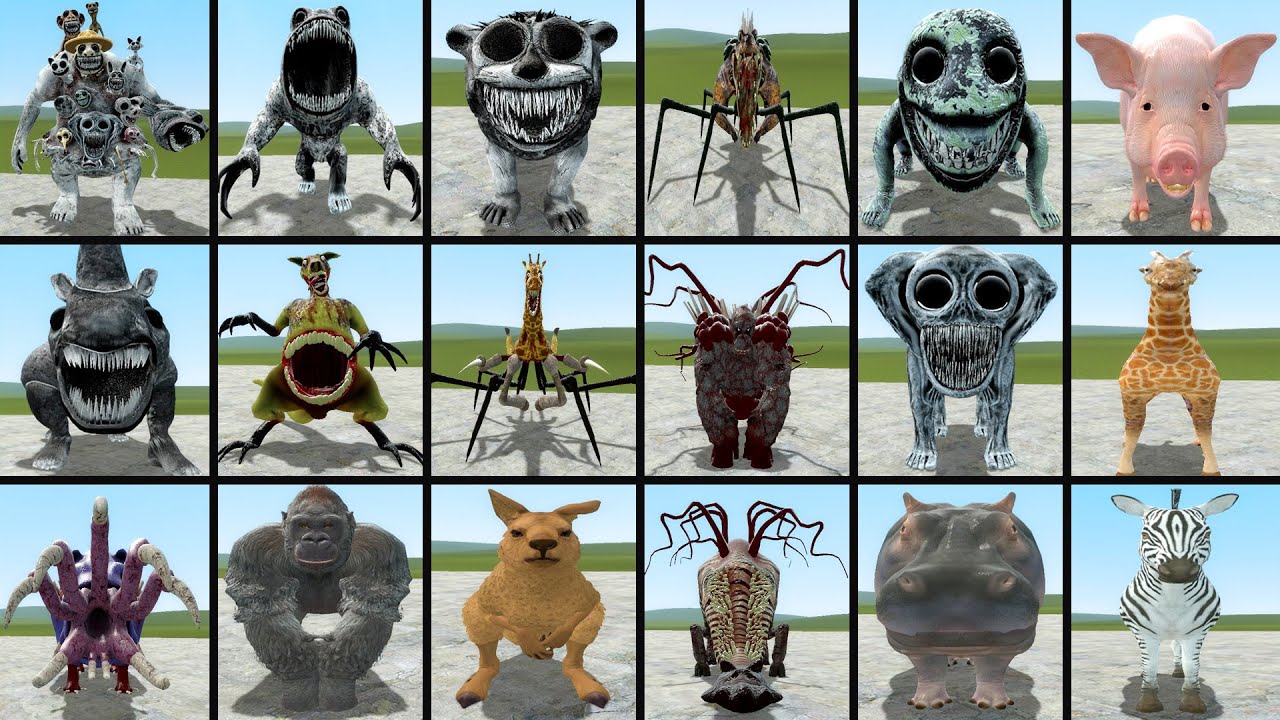 CHOOSE FAVORITE ANIMALS ZOONOMALY ZOOCHOSIS - BIG MAZE in Gmod ! - YouTube