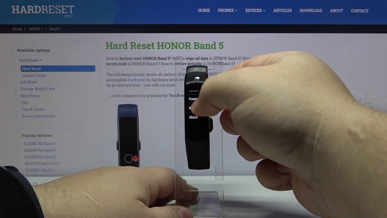 How to Locate Serial Number in HONOR Band 5 - SN Info - YouTube