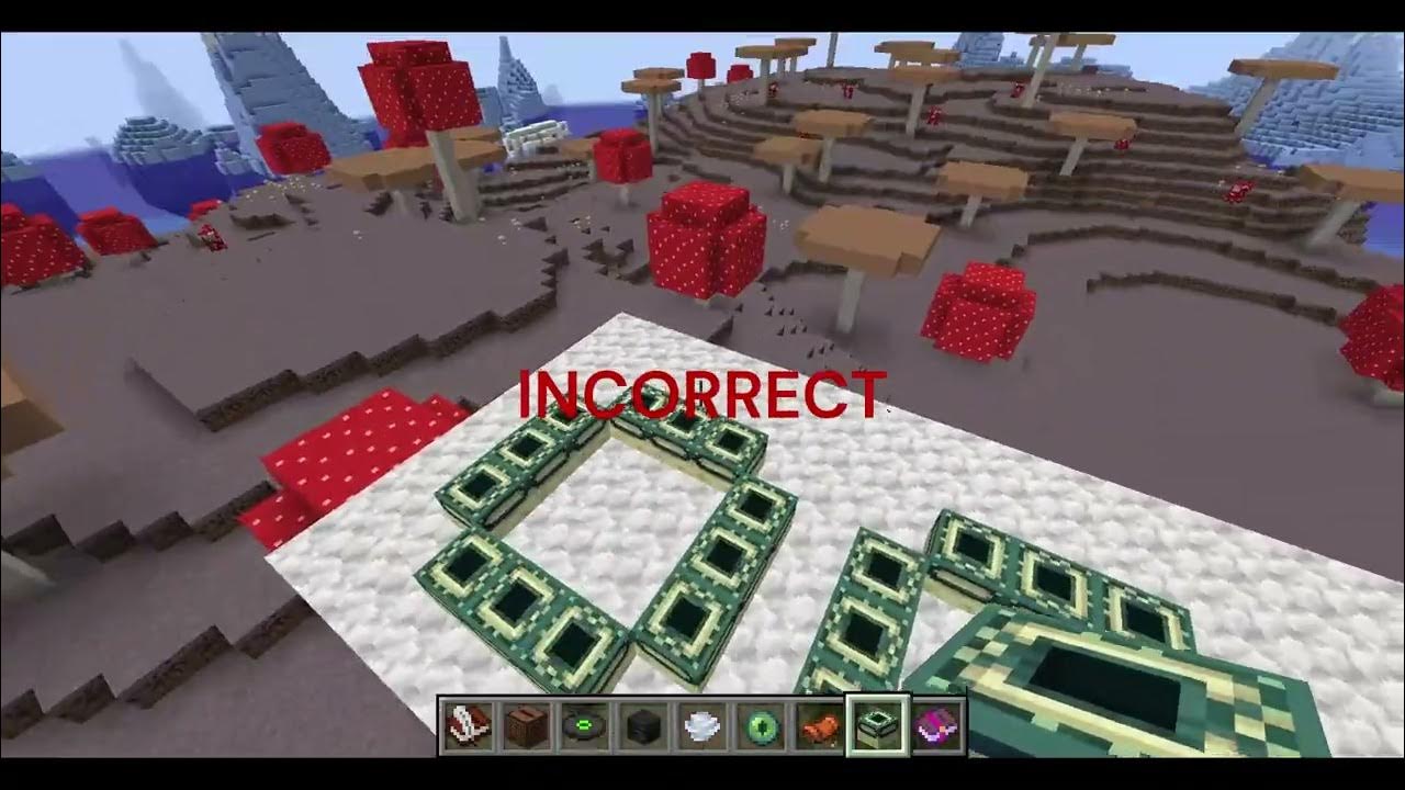 HOW TO MAKE A END PORTAL CORRECTLY in minecraft - YouTube