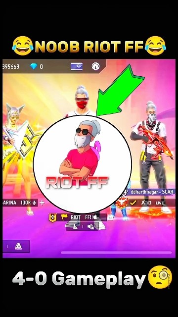 RIOTFF 4-0 GAMEPLAY😂|Riot FfExposed | riot ff fake gameplay#shortvideo# ...