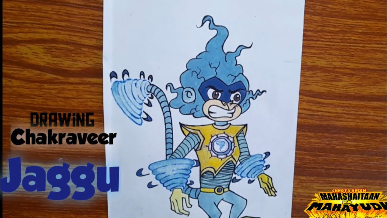 Drawing Vayu Chakraveer Jaggu| Chhota Bheem MahaShaitaan ka Mahayudh ...